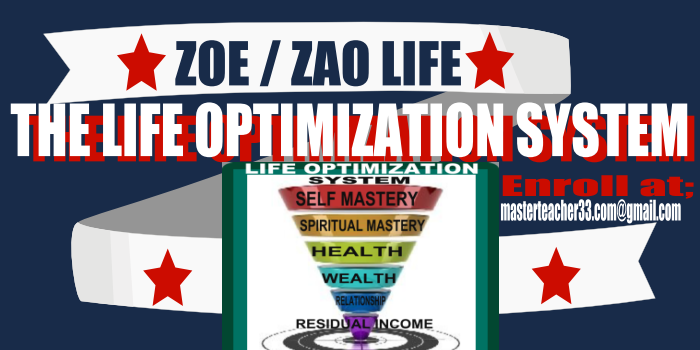 life optimization system | MASTERTEACHER 33